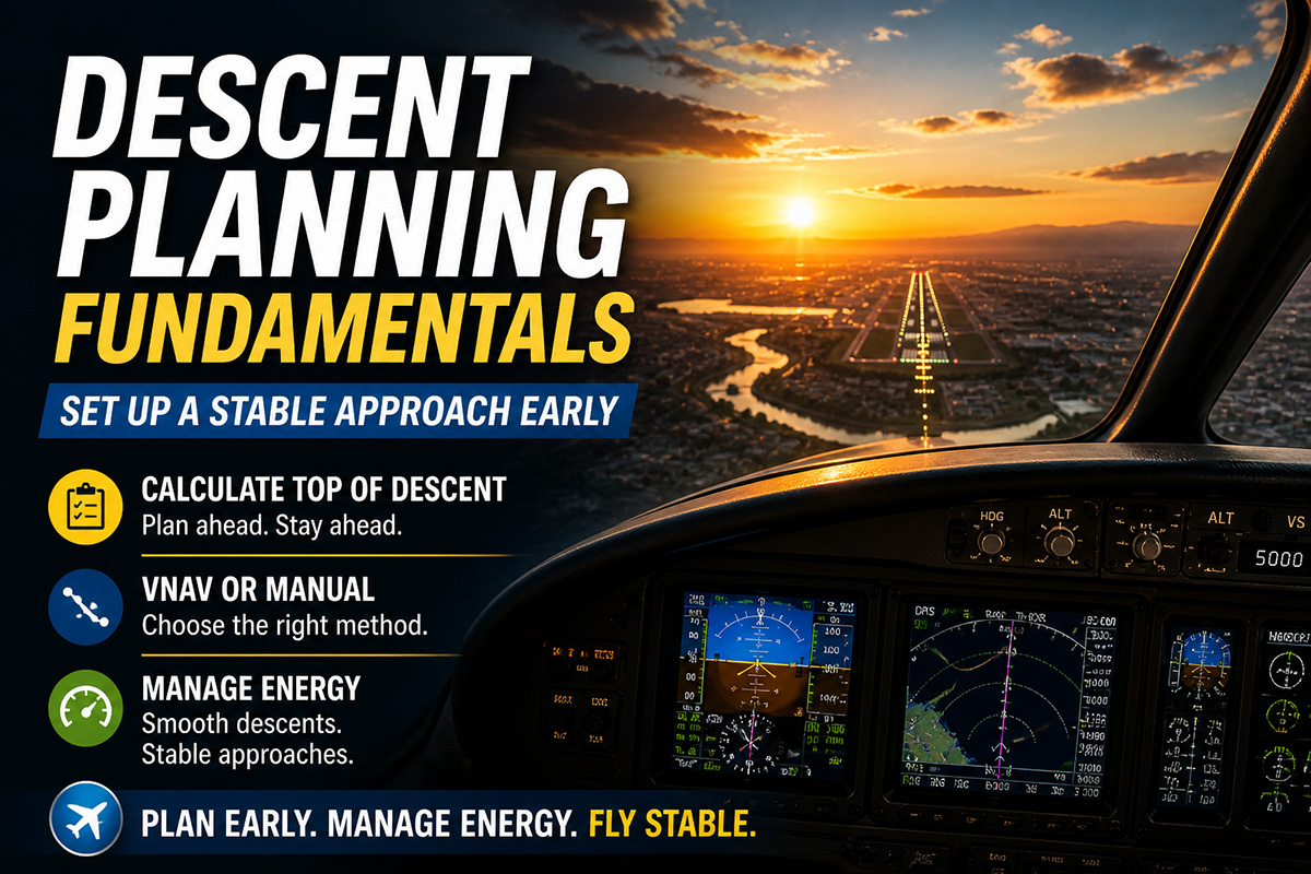 Descent Planning Fundamentals - TOD, VNAV, and Energy Management