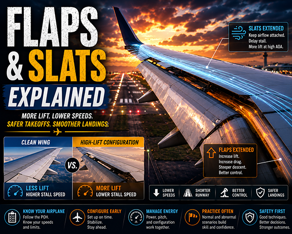 Flaps and Slats: Aerodynamics for Takeoff and Landing